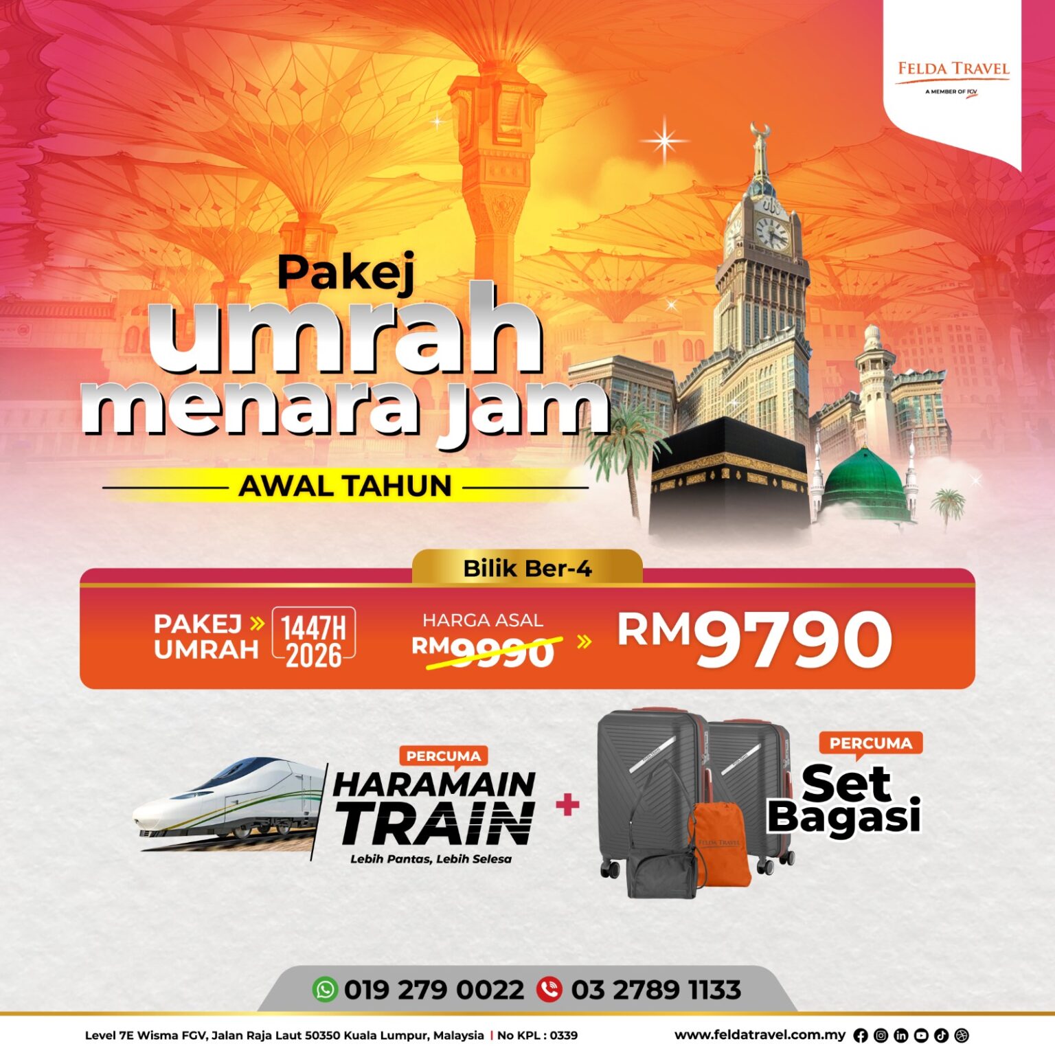 Pakej Umrah 2026 – FELDA TRAVEL SDN BHD