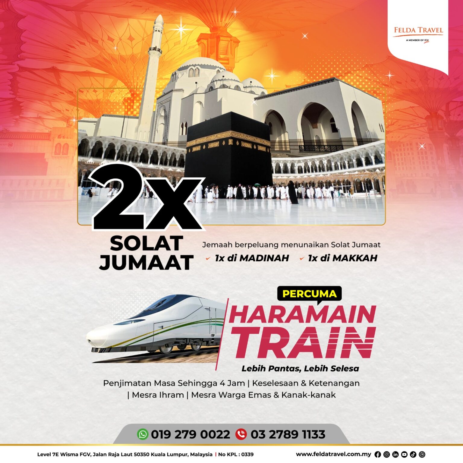 Pakej Umrah 2026 – FELDA TRAVEL SDN BHD